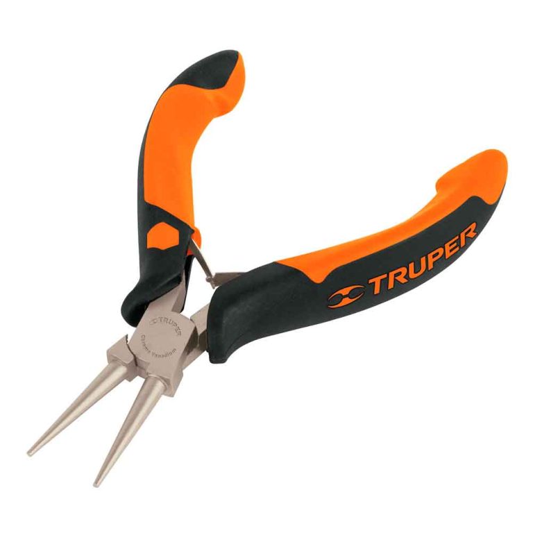 Mini pinza de punta redonda TRUPER mango Comfort Grip 5” Mod. PM-PR4 ...