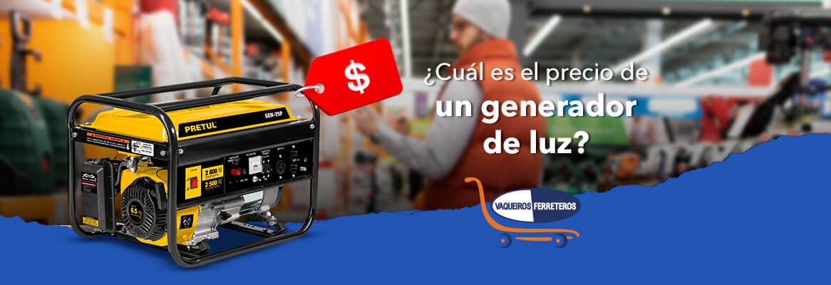 ¿Cuál es el precio de un generador de luz?