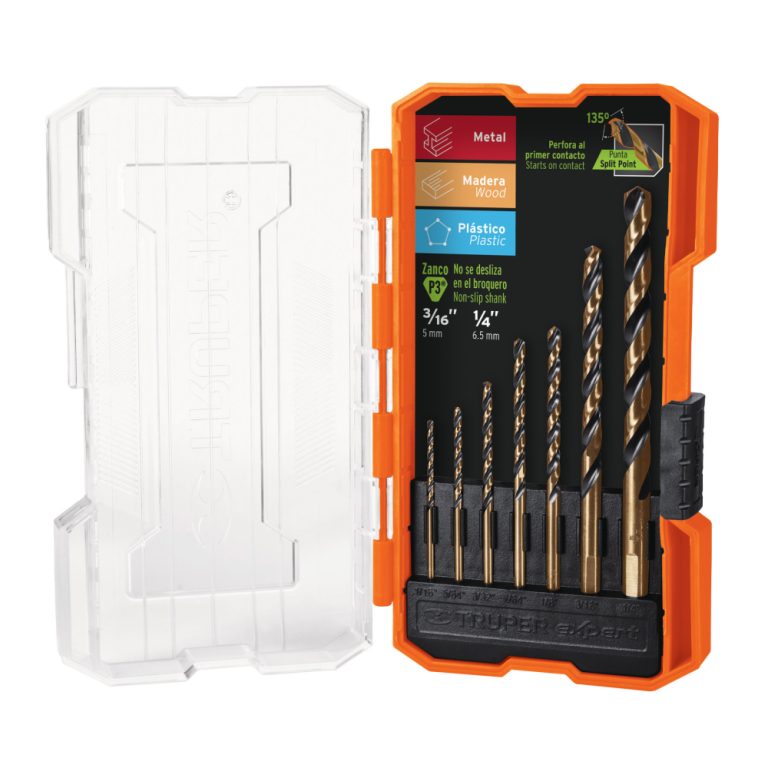 Broca estandar para metal HSS Trugold Truper Expert