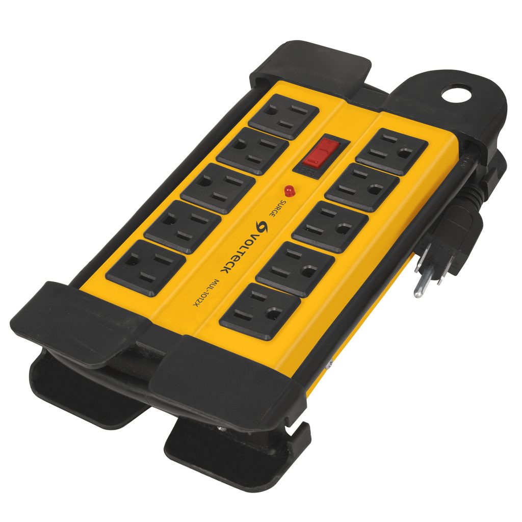 Supresor de pico de voltaje de 8 entradas 1200 Joules Volteck Mod. MUL-812X